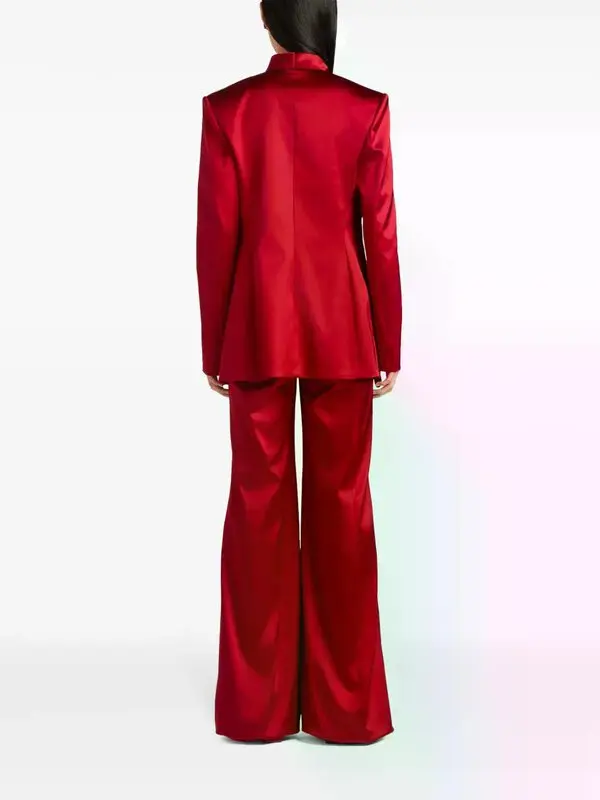 GENNY Satin-finish Flared Trousers