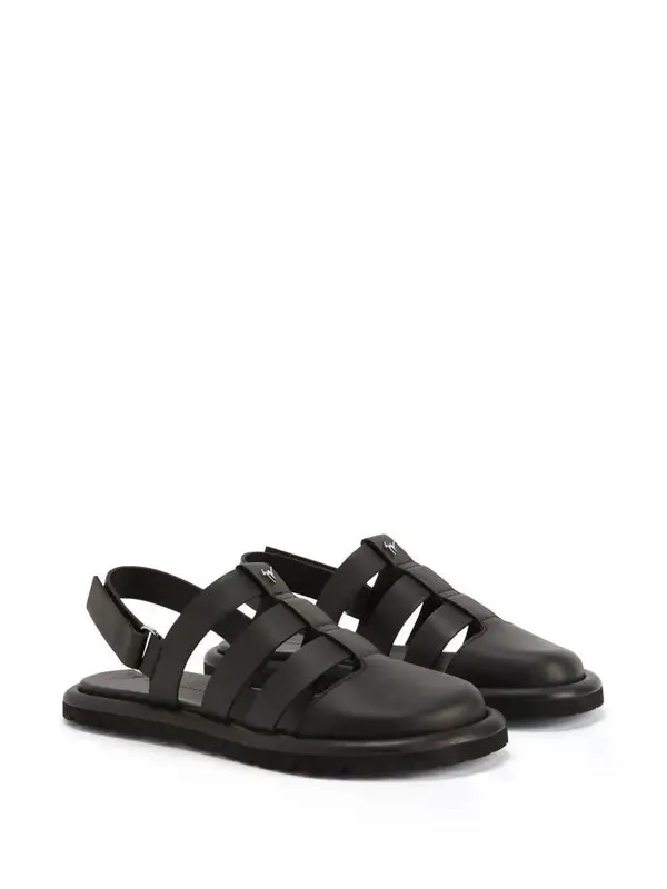 GIUSEPPE ZANOTTI Rusery Leather Cage Sandals