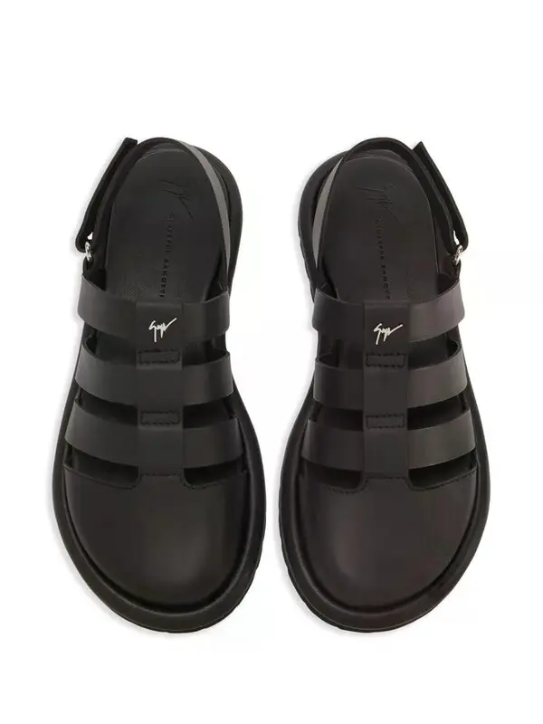 GIUSEPPE ZANOTTI Rusery Leather Cage Sandals