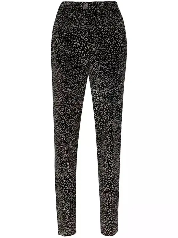 GENNY Animalier Velvet Trousers
