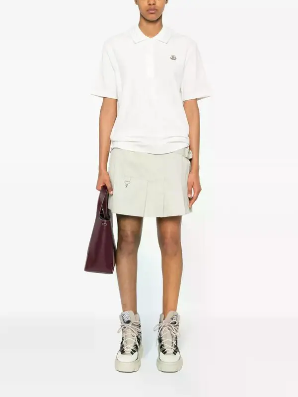 Moncler Appliqué-logo Cotton Polo Shirt