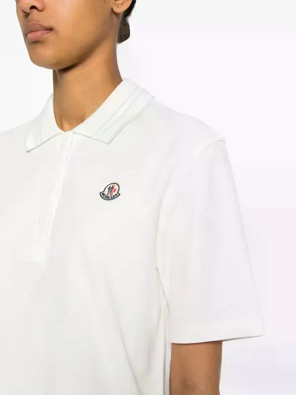 Moncler Appliqué-logo Cotton Polo Shirt