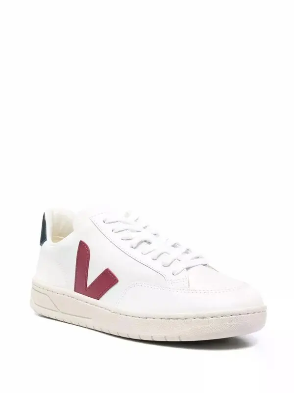 VEJA V-12 Panelled Lace-up Sneakers - White