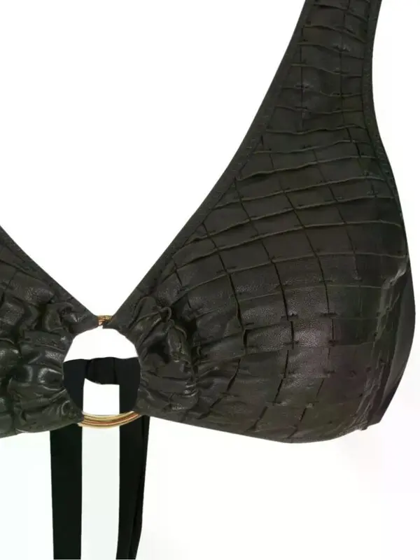 AMIR SLAMA Textured Triangle Bikini Set
