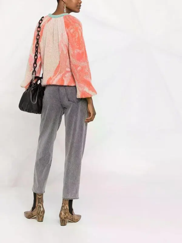FORTE_FORTE Alpaca Wool Faded Effect Jumper