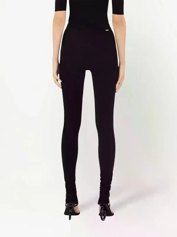 FERRAGAMO Logo-plaque Stretch-fit Leggings