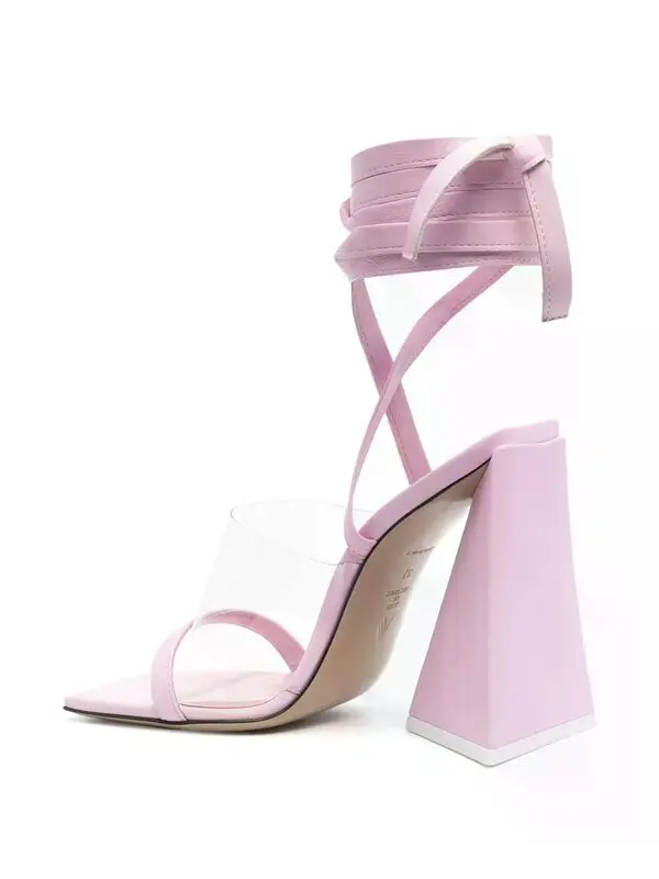 Attico Isa Ankle-tie Sandals