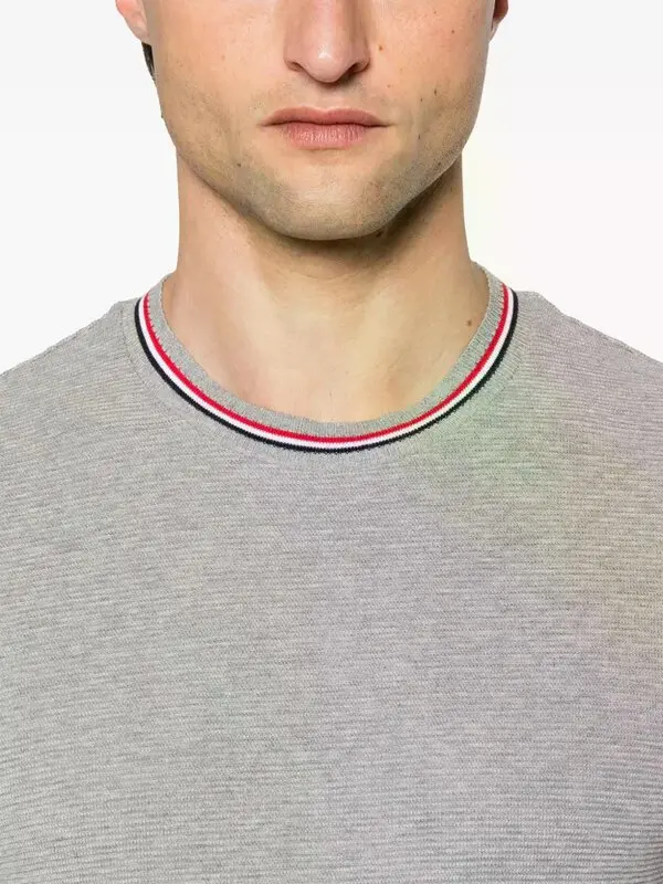 Thom Browne Rwb-stripe Cotton T-shirt