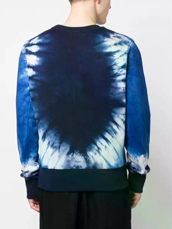 WALES BONNER Tie-dye Logo-embroidered Sweatshirt