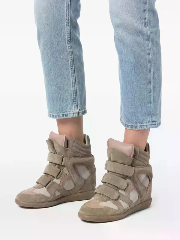 Isabel Marant Étoile Bekett Wedge Sneakers - Neutrals