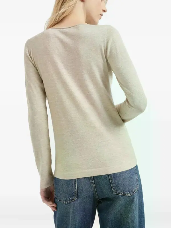 Brunello Cucinelli Cashmere-silk Blend Jumper - Neutrals