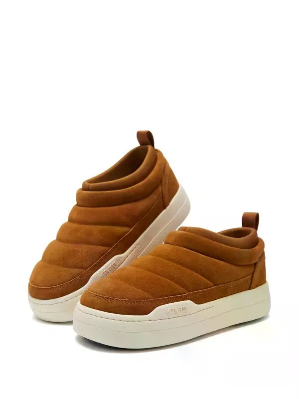 Moon Boot Park Logo-print Sneakers - Brown