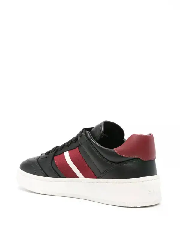 Bally Logo-debossed Leather Sneakers - Black