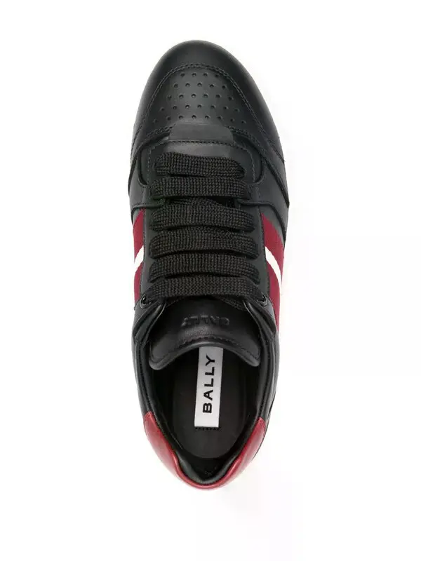 Bally Logo-debossed Leather Sneakers - Black