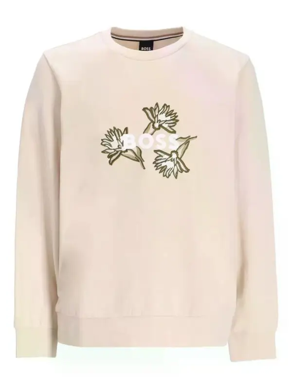 BOSS Cotton Sweatshirt - Neutrals