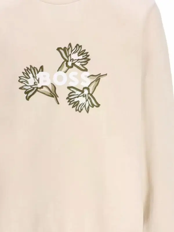 BOSS Cotton Sweatshirt - Neutrals