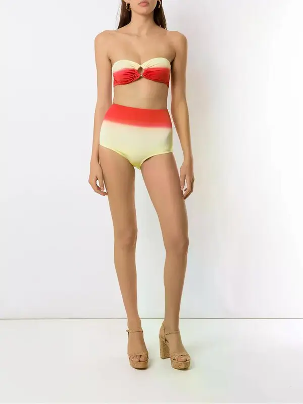 AMIR SLAMA Gradient-effect Bikini Set