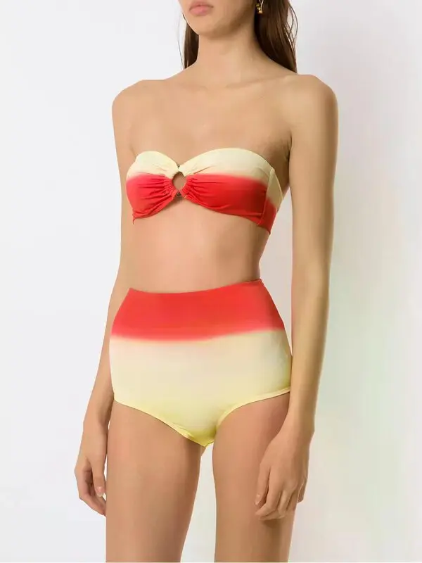 AMIR SLAMA Gradient-effect Bikini Set