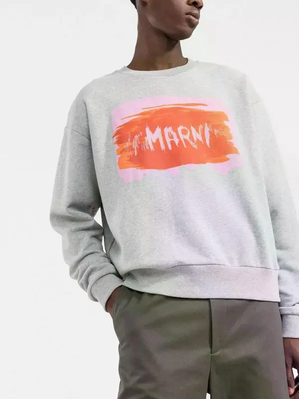 Marni Logo-print Cotton Sweatshirt