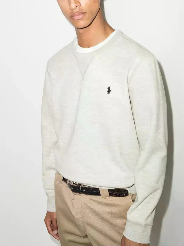 Polo Ralph Lauren Crewneck Embroidered Logo Sweatshirt - Grey