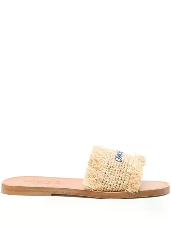 Dsquared2 Logo-embroidered Slides