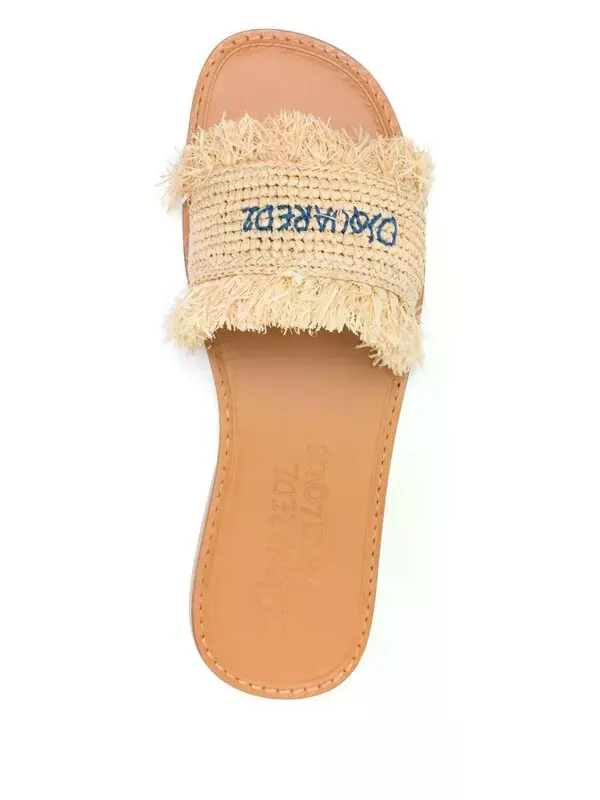 Dsquared2 Logo-embroidered Slides