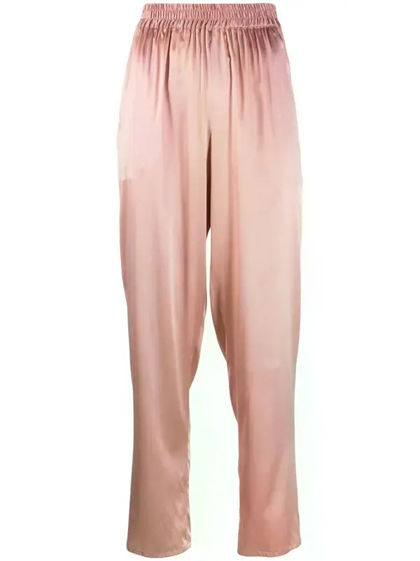 GIANLUCA CAPANNOLO Mila Cropped Satin Trousers