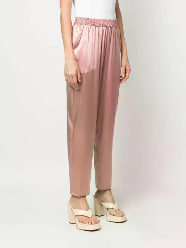 GIANLUCA CAPANNOLO Mila Cropped Satin Trousers