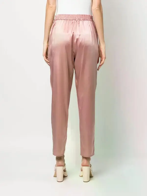GIANLUCA CAPANNOLO Mila Cropped Satin Trousers