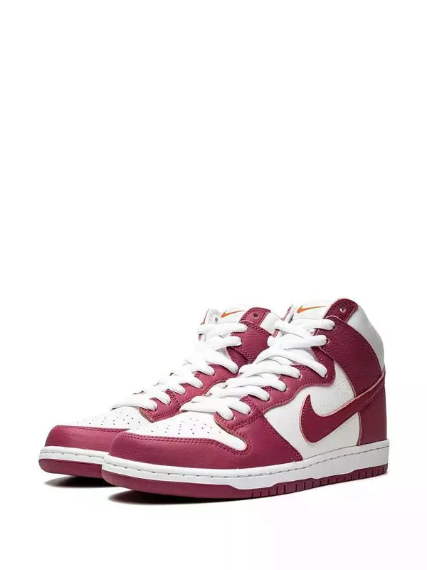 Nike Sb Dunk High Sweet Beet Sneakers - White