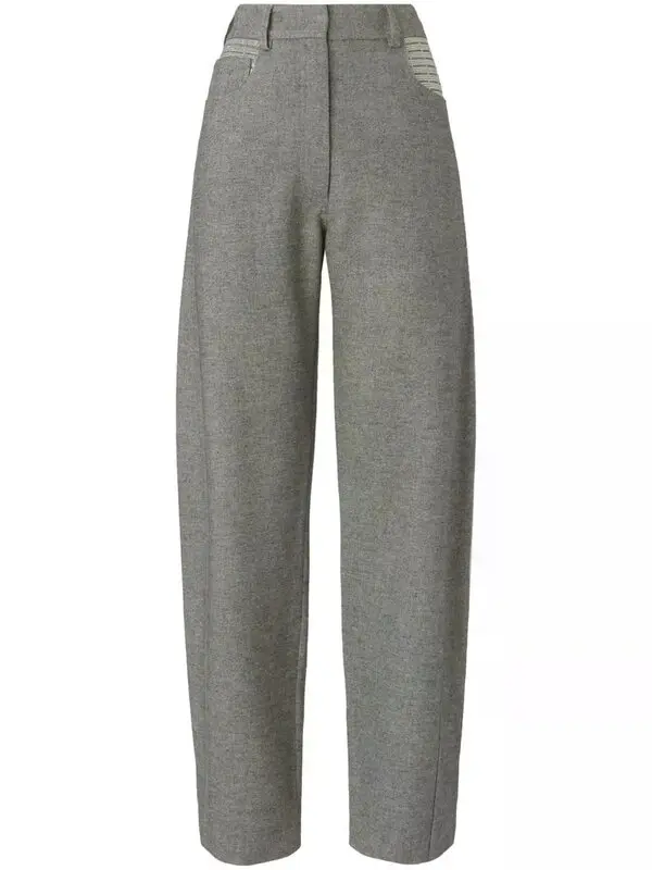 GENNY Mélange-effect Trousers