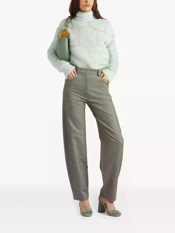 GENNY Mélange-effect Trousers