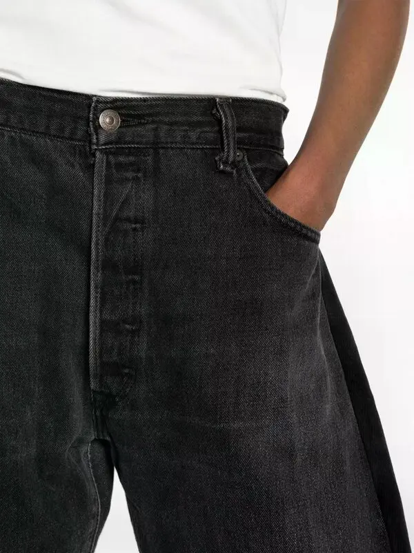 B Sides Cropped Wide-leg Jeans