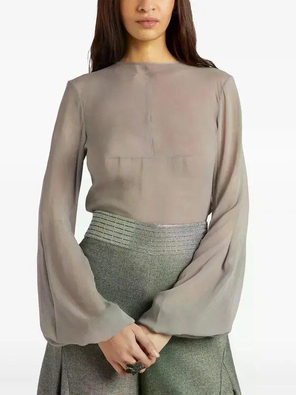 GENNY Puff-sleeve Bodysuit