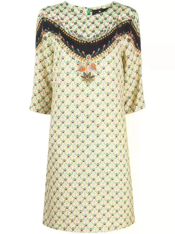 Etro Mix-print Shift Dress