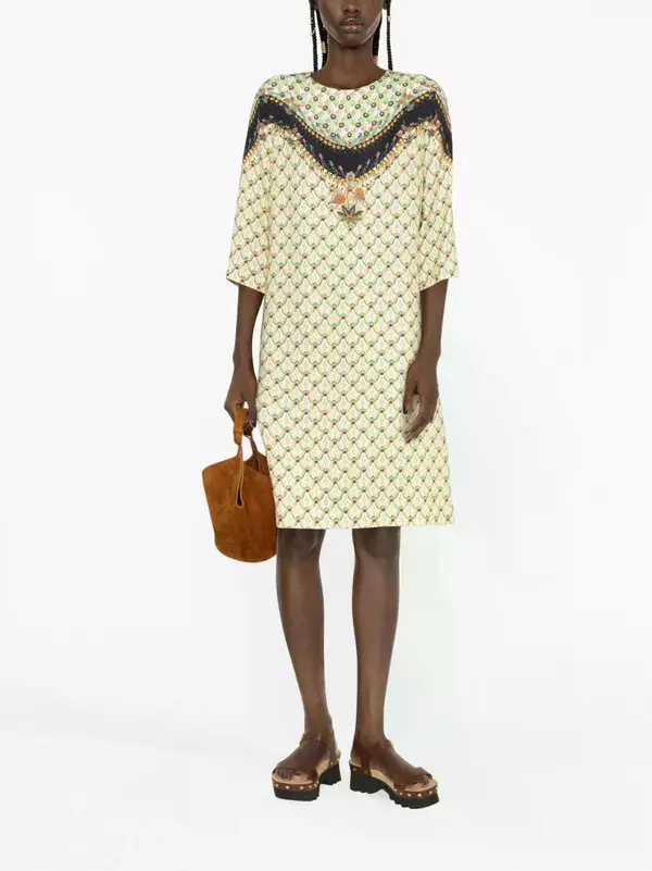 Etro Mix-print Shift Dress