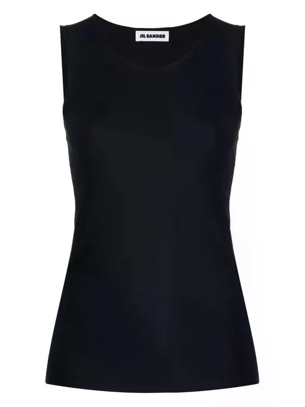 JIL SANDER Sleeveless Stretch Tank Top