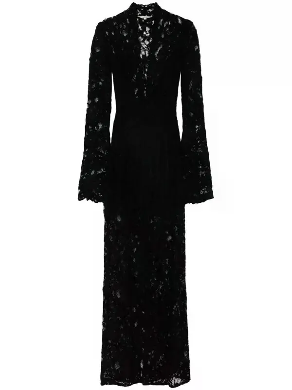 MANURI Sally Lined Ankle-length Dress - Black