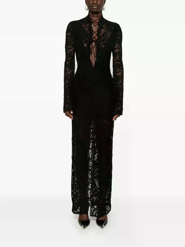 MANURI Sally Lined Ankle-length Dress - Black