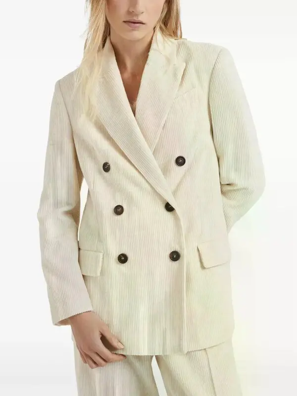 Brunello Cucinelli Corduroy Double-breasted Blazer