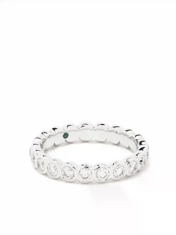 COURBET 18kt Recycled White Gold Ring With Laboratory-grown Diamond - Silver