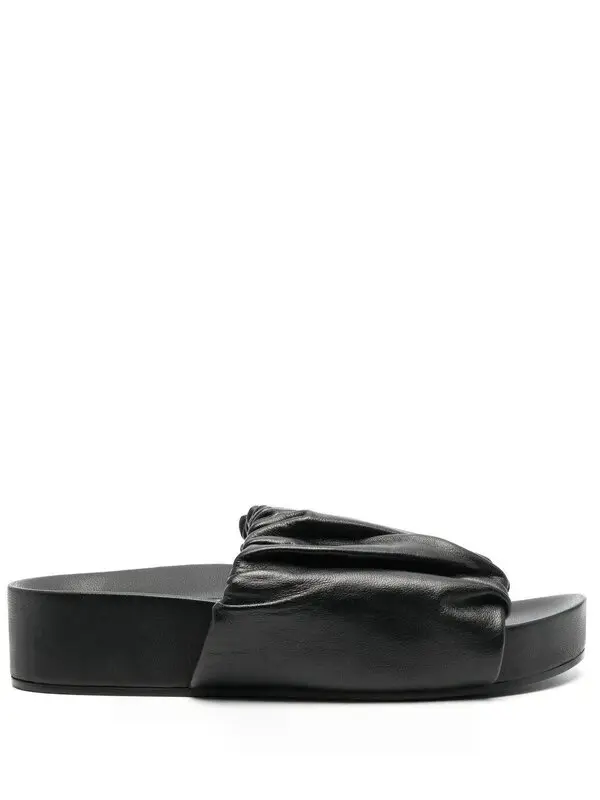 JIL SANDER Leather Platform Sandals