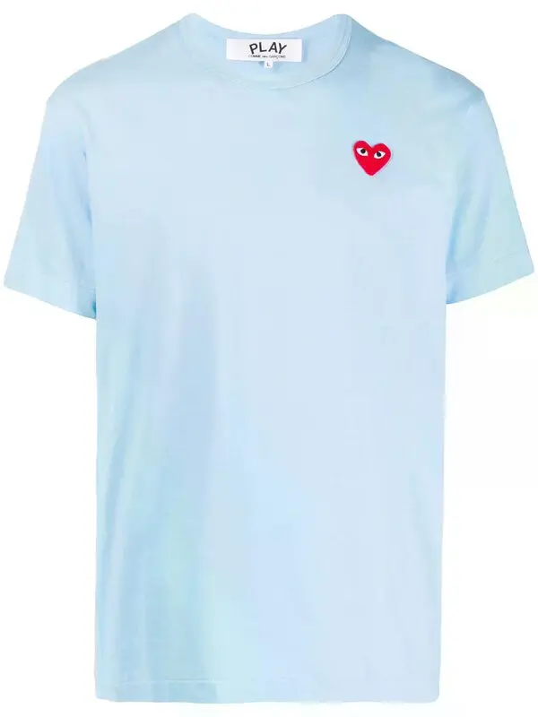 Play Comme Des Garcon Little Red Heart Logo T-shirt - Blue