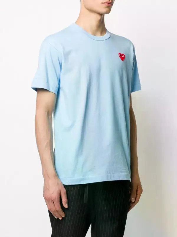 Play Comme Des Garcon Little Red Heart Logo T-shirt - Blue