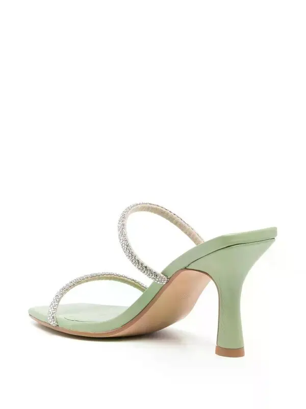 Senso Umber I 90mm Leather Sandals - Silver