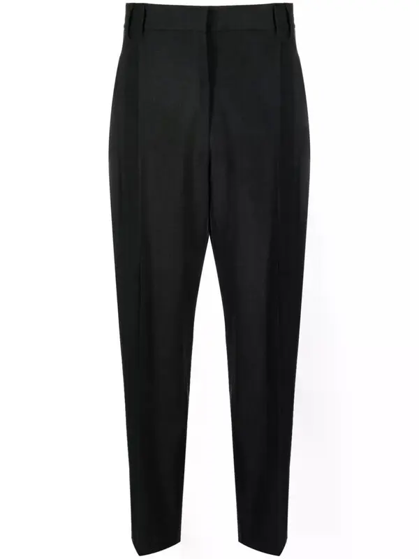 Brunello Cucinelli Cropped Wool-blend Trousers