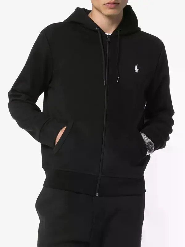 Polo Ralph Lauren Cotton Logo Hoodie - Black