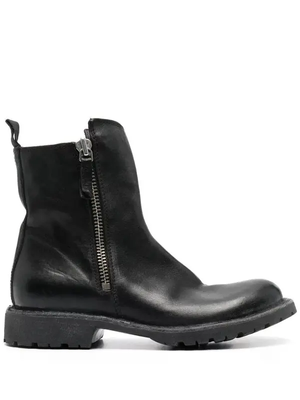 Moma Leather Ankle Boots