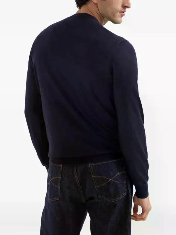 Brunello Cucinelli Crew-neck Long-sleeve Sweater