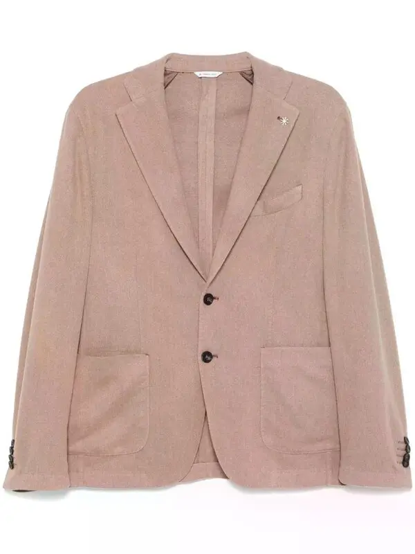MANUEL RITZ Single-breasted Blazer - Brown